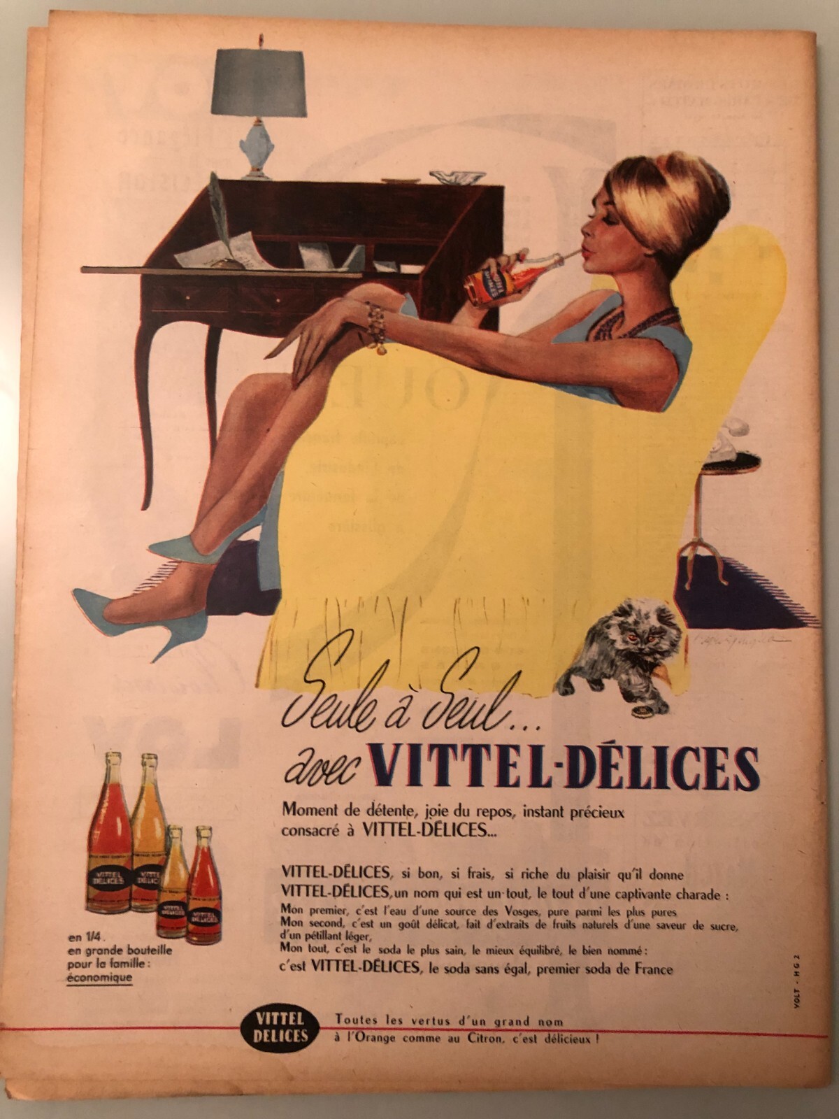 Publicité Vintage Advertising Vittel-Délices Années 60 1 page | eBay