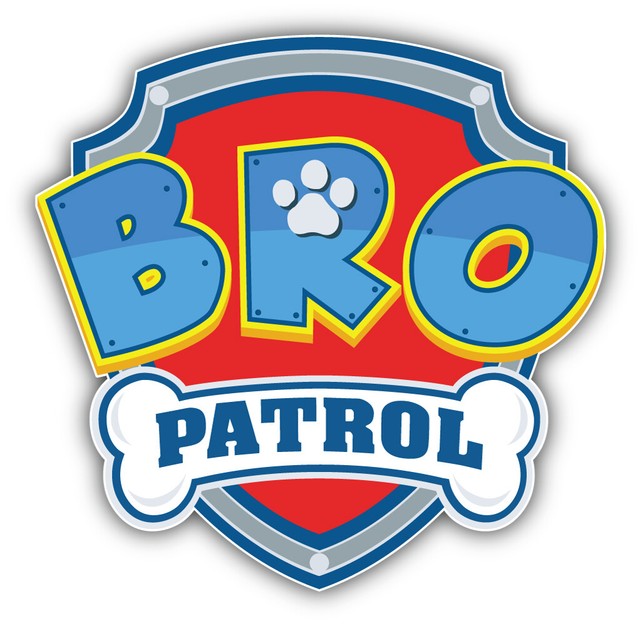 Paw Patrol Bro Logo Cartoon Sticker Bumper Decal - ''SIZES'' | eBay