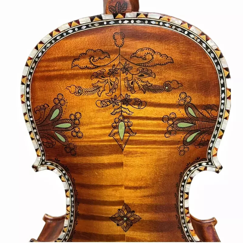 Hand made Old type hardanger fiddle,4 String Violin 4/4,resonant loud ...