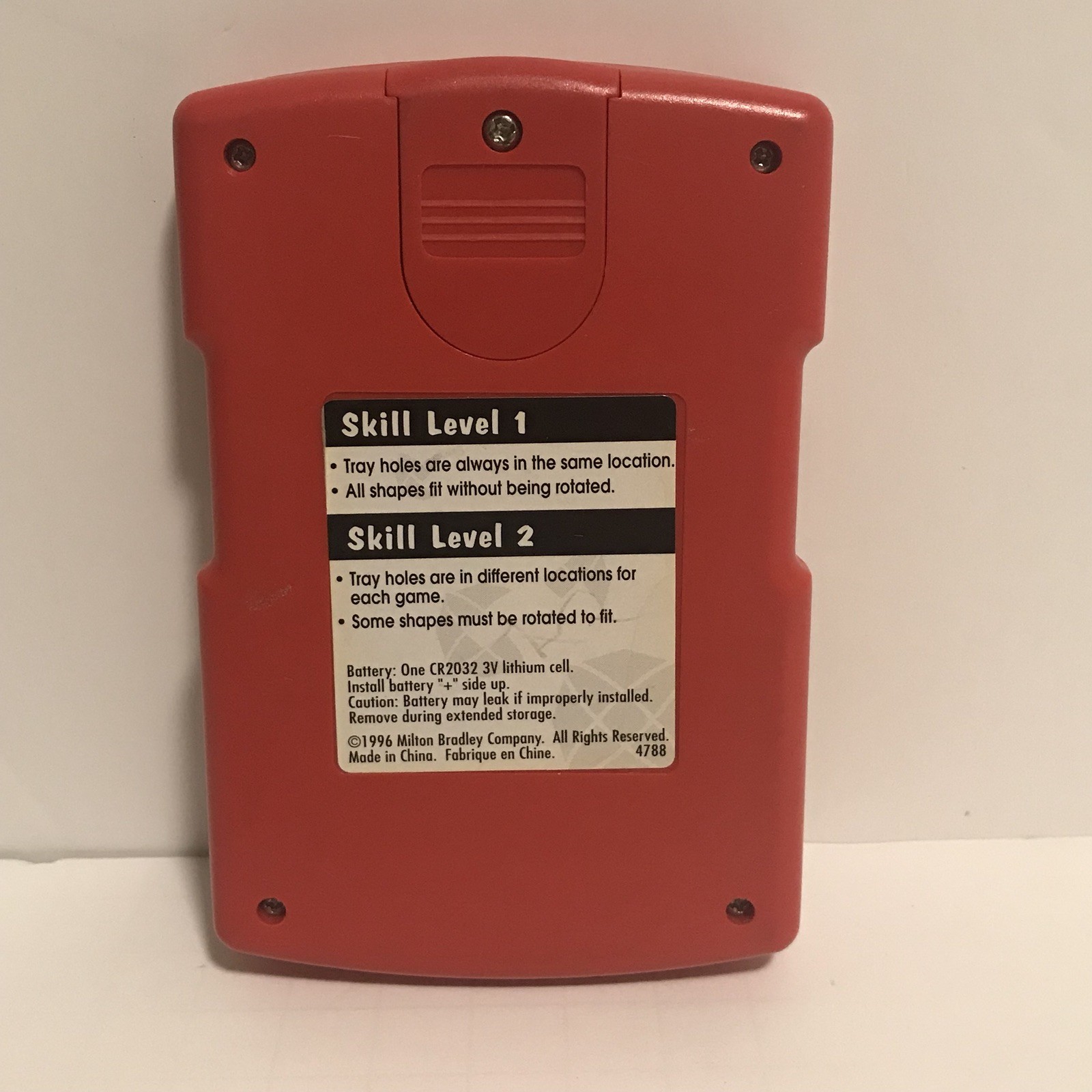 Perfection Electronic Handheld Travel Game Awesome Fun Milton Bradley ...