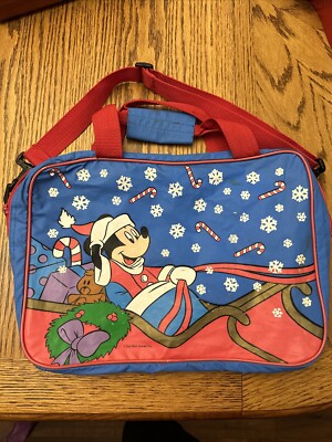Mickey Mouse Santa Vintage 1990s PVC Overnight Bag Christmas | eBay