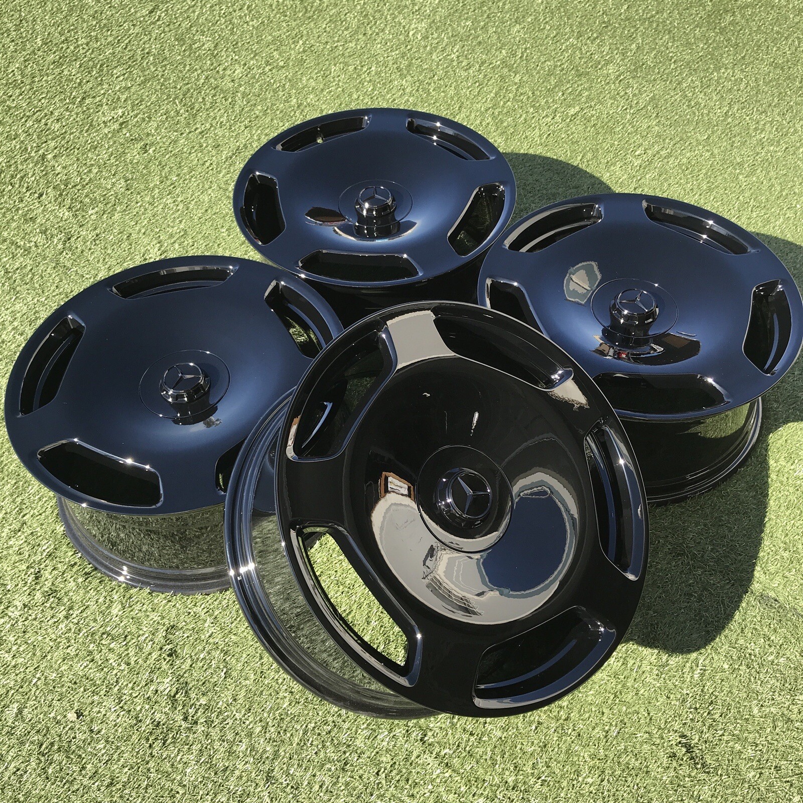 20 MERCEDES MAYBACH RIMS BLACK STOCK SET 4 S580 S600 S450 S560 OEM ...