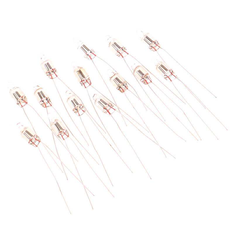20Pcs Neon Indicator Light Red Signs 5mm Neon Lamp Glow 5X13mm 220v ...