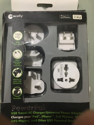 Macally PowerPal Universal Power Kit with USB Port and iPod Charging ...