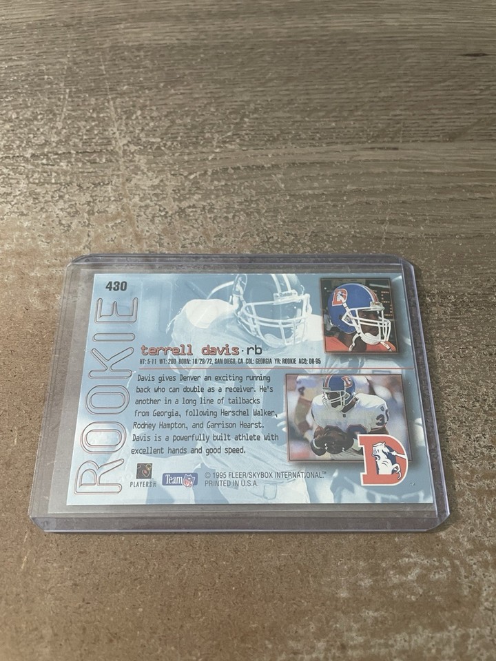 1995 Fleer Ultra Terrell Davis RC Gold Medallion Rookie #430 | eBay