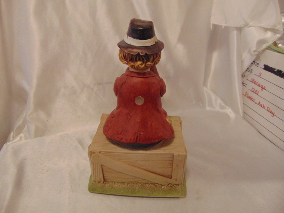 Hobo Willie Clown Trumpet Playing 11" Figurine Melody in Motion When ...