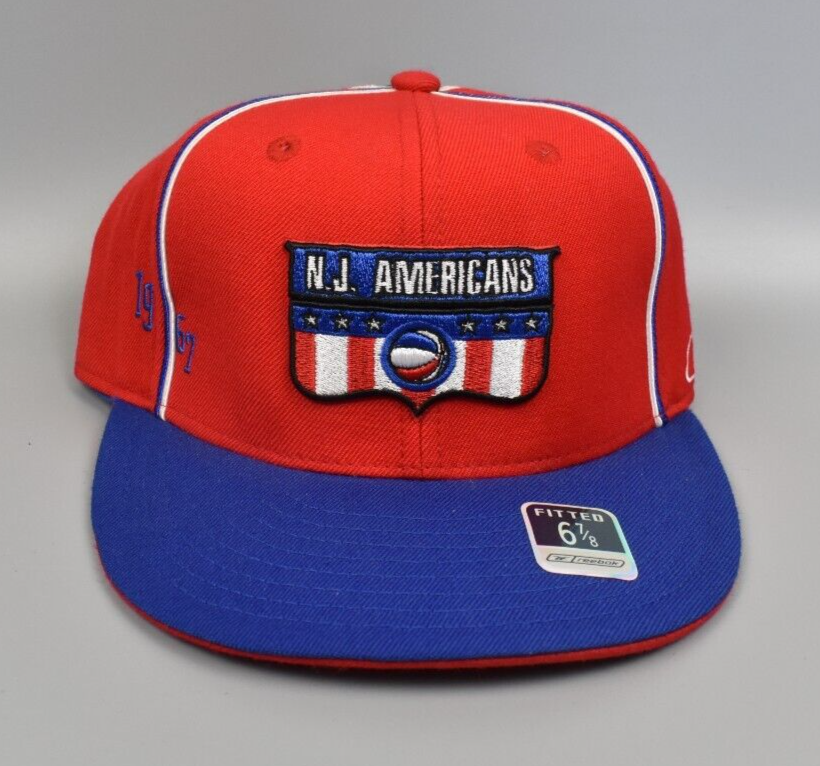 New Jersey Americans Reebok ABA NBA Hardwood Classics Fitted Cap Hat ...