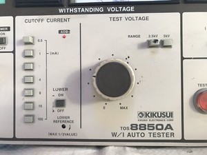 KIKUSUI ELECTRONICS CORP TOS 8850A Withstanding Voltage Tester W/I AUTO ...