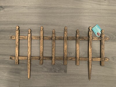 Decorative Garden Picket Panel Fence with Stakes for Garden- Pack of 10 ...