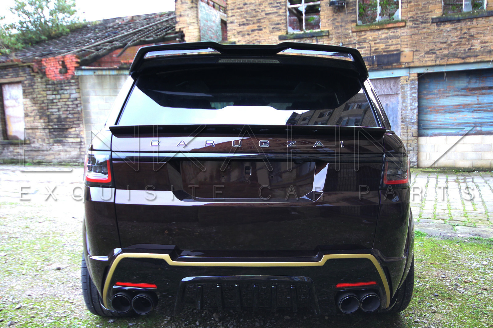 REAR MID-LEVEL BOOT SPOILER UPGRADE BODYKIT FOR RANGE ROVER SPORT SVR ...
