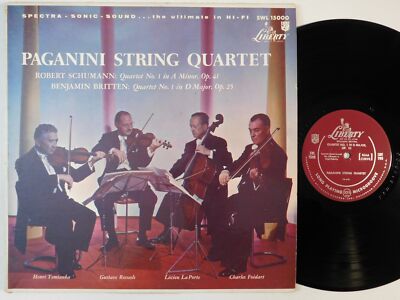 PAGANINI STRING QUARTET Schumann, Britten Quartets LIBERTY MONO LP ...