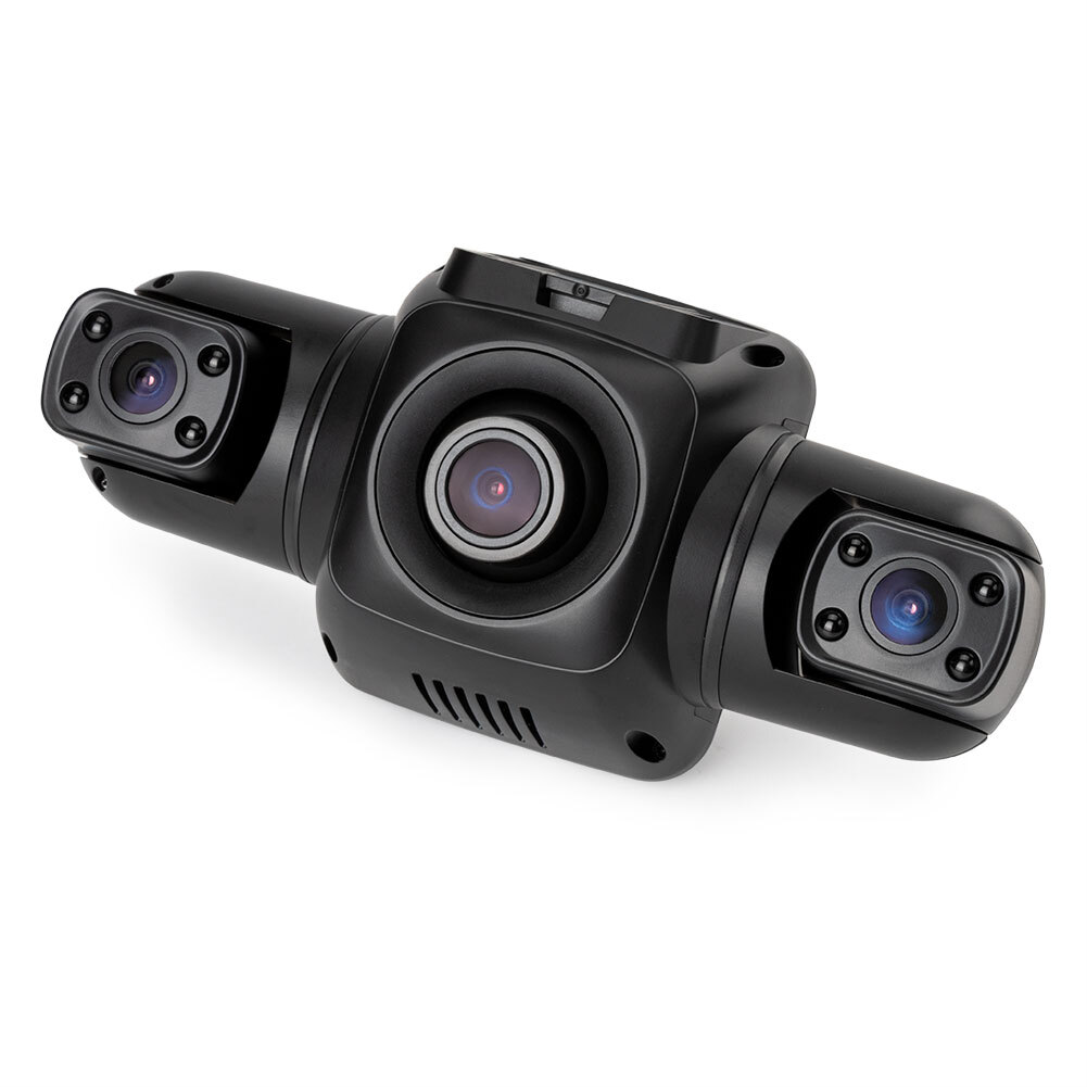 3 Channel 2K Car Camera DVR Vehicle Video G-Sensor 360° WiFi Dash Cam ...
