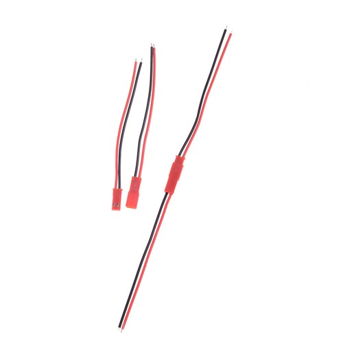 10 Pair 2 Pin JST 100mm Pitch 2.54mm Male and Female Wire Connector ...