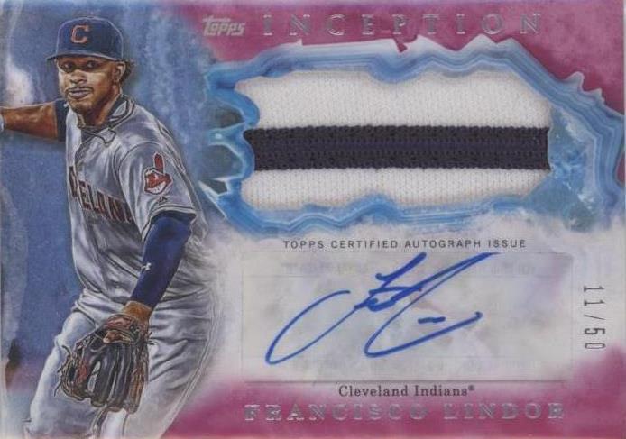 2017 Topps Inception - Inception Autograph Patch Francisco Lindor #IAP ...