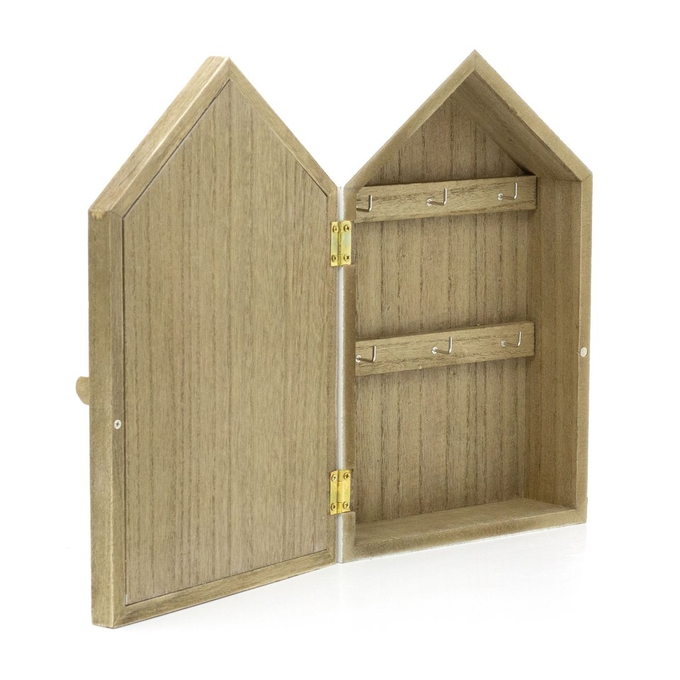 Shabby Chic Coastal Key Cabinet | Wall Mounted Wooden Seashore Key Box ...