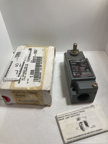 CUTLER HAMMER E50AR1 LIMIT SWICH SIDE ROTARY SPRING RETURN 1NO/1NC 600V ...