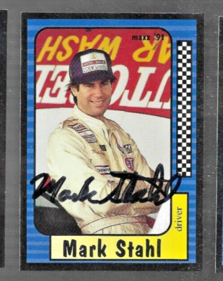 Mark Stahl signed 1991 MAXX trading card NASCAR #82 (4) | eBay