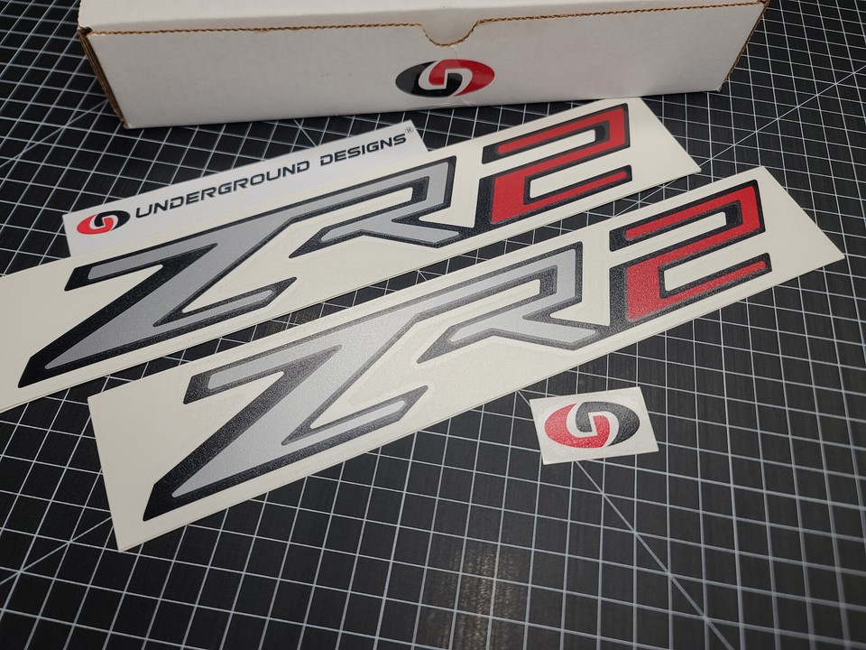 ZR2 Decals (2pk) Custom Off Road Truck Bedside Stickers 15-25 Silverado ...