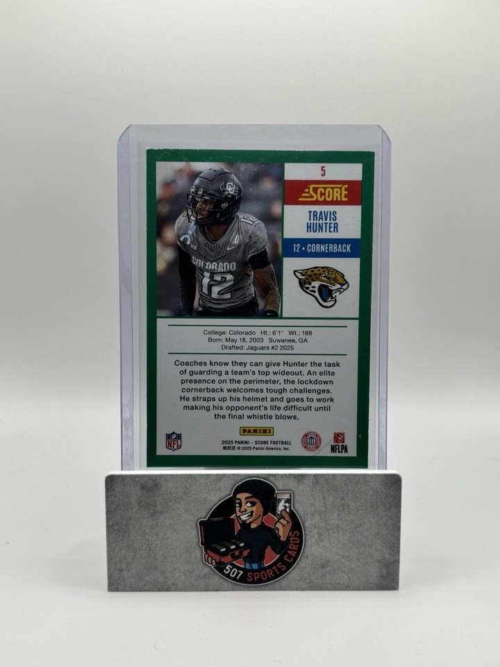 2025 Score - Anniversary Rookie Travis Hunter #5 (RC) | eBay