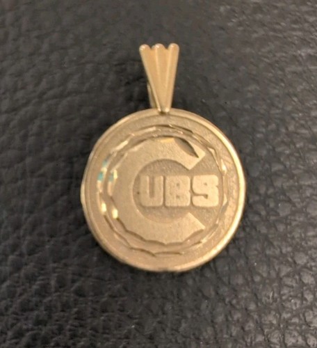 14KT Gold Chicago Cubs Logo Charm Pendant MLB Baseball | eBay