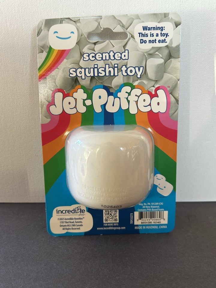 JOY Toy Jet Puffed Marshmallow Squishy Scented Stress & Sensory Toy ...