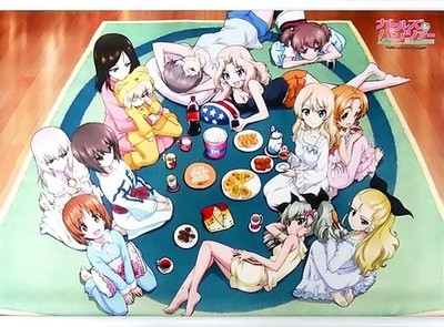 Tapestry Gathering (Pajama Party) B2 Tapestry "Girls & Panzer" | eBay ...