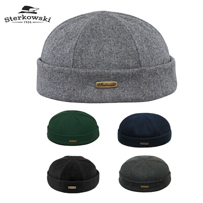 Sterkowski DOCKER Wool Navy Watch Cap Winter Leon Beanie Sailor ...