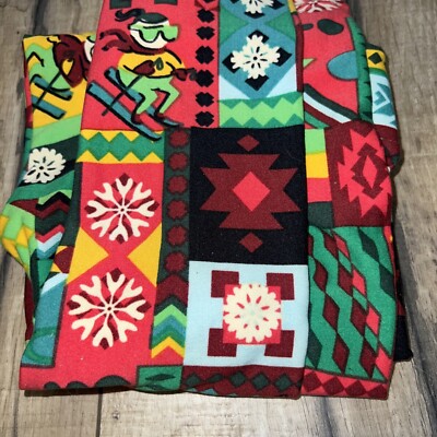 Lularoe Christmas Leggings L/XL | eBay