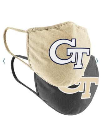 NCAA Colosseum Georgia Tech Yellow Jackets 2-pack Face Mask Adult ...