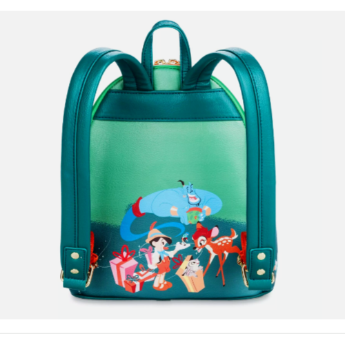 New Disney Loungefly Christmas Mini Backpack Stitch Dumbo Santa Mickey ...