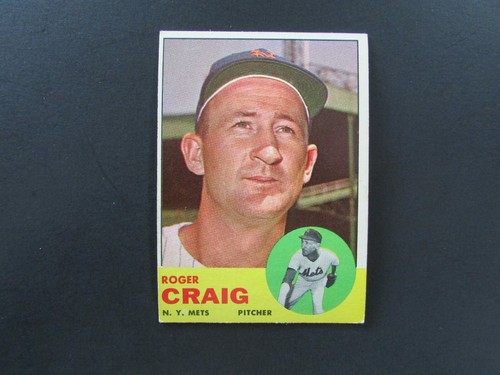 1963 Topps Baseball Card #197 Roger Craig | eBay UK