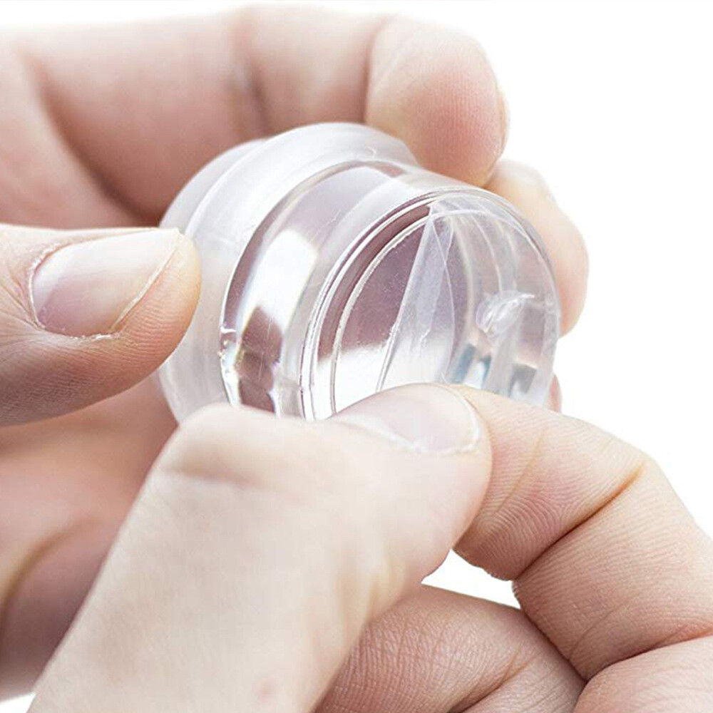 4Pcs Door Stop Transparent Acrylic Anti-Collision Buffer Protect Walls ...