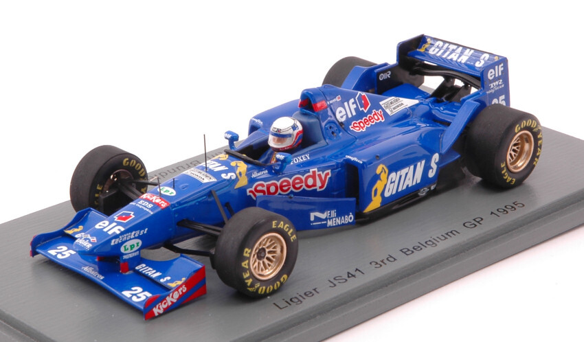 Ligier Js41 M.Brundle 1995 #25 3rd Belgium Gp 1:43 Modell S7408 Spark ...