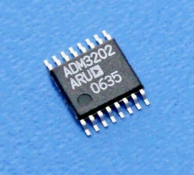 Analog Devices ADM3202ARU Dual RS232 Line Driver/Receiver TSSOP-16 IC ...