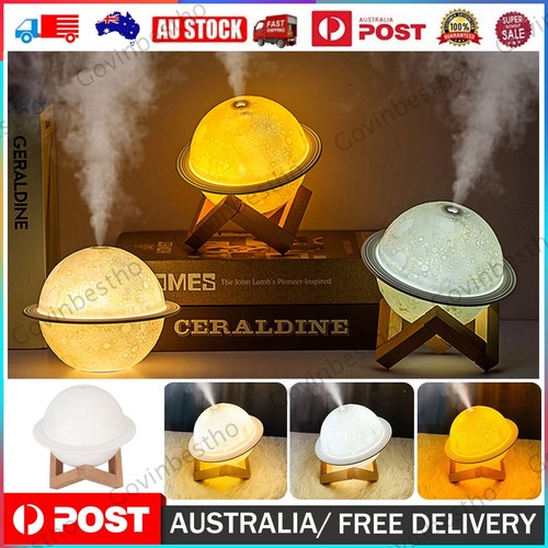 3D Planet Humidifier Night Light Diffuser Planetary USB Mist Humidifier ...