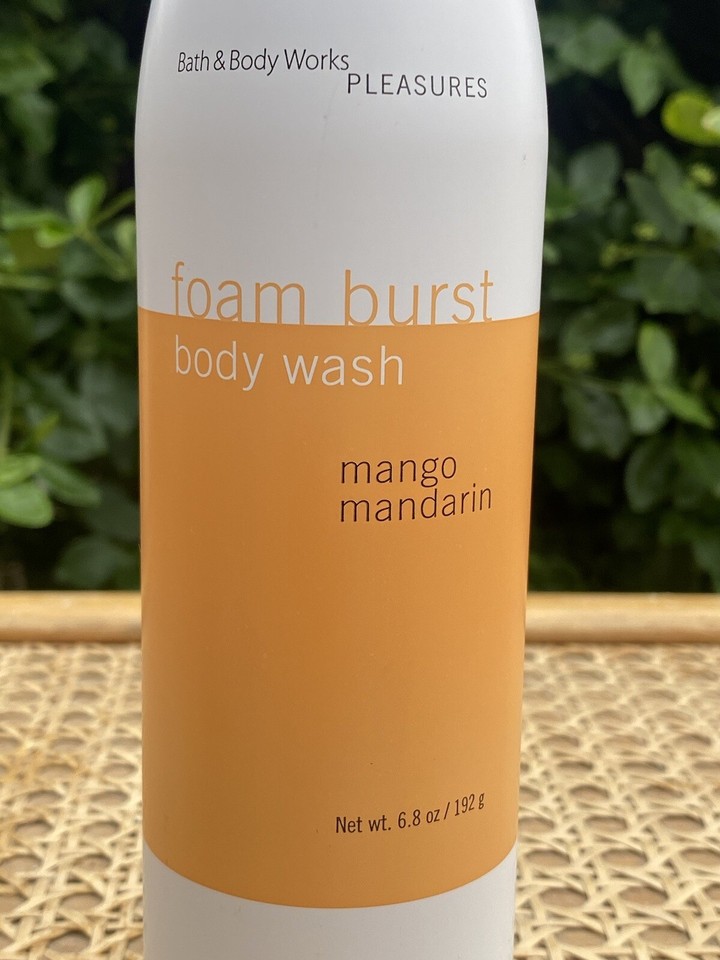 Bath and Body Works Foam Burst Body Wash Mango Mandarin 6.8 oz RARE | eBay