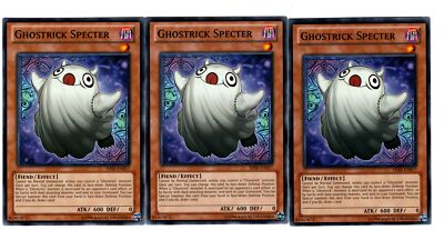 Yugioh- 3X Ghostrick Specter - Common - Unlimited - SHSP-EN017 - Near ...