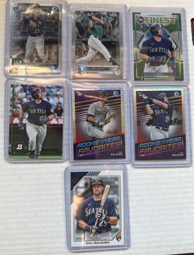 Cal Raleigh 7 Card Rookie Lot! Bowman Topps Chrome | eBay