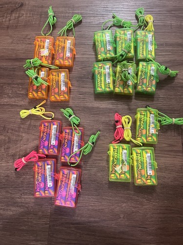 Vintage 1992 Amurol BUBBLE BEEPER Gum Container 3” Candy NEON GREEN ...