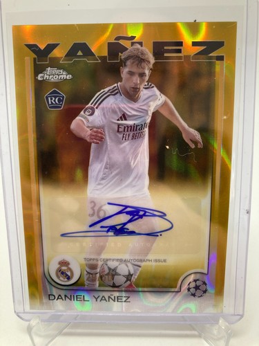 TOPPS CHROME 24/25 DANIEL YANEZ REAL MADRID AUTO 29/50. | eBay UK