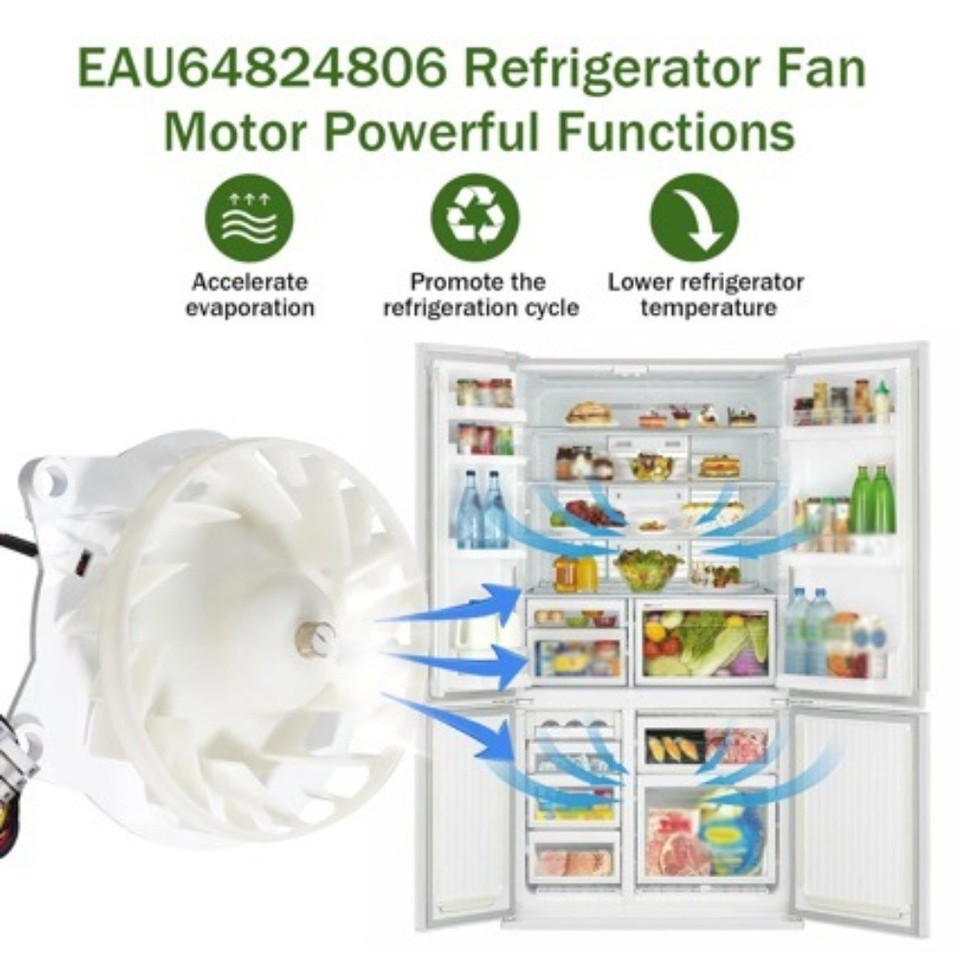 Fridge Fan Motor Refrigerator Replacement Low Noise Operation Easy ...