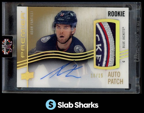 2023 UPPER DECK PREMIER ADAM FANTILLI ACETATE ROOKIE LOGO PATCH AUTO ...