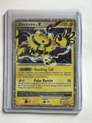Pokémon TCG Electivire LV.X Mysterious Treasures 121/123 Holo Rare Holo ...