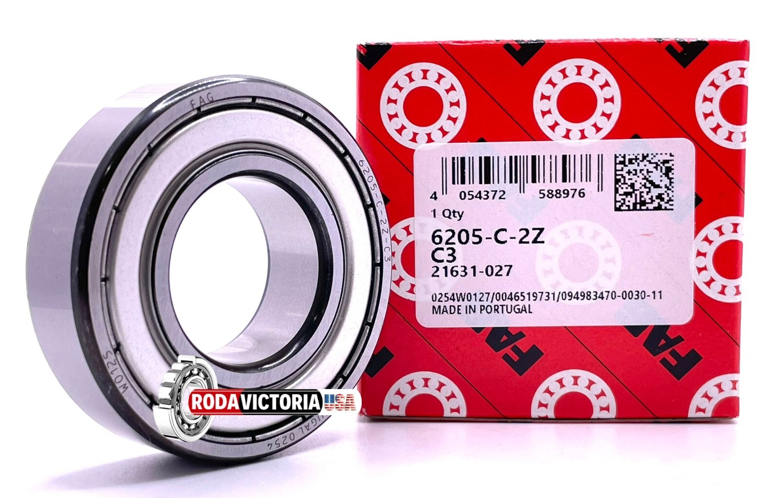FAG 6205 2ZR C3 DEEP GROOVE BALL BEARING, METAL SHIELDED 25x52x15 mm | eBay
