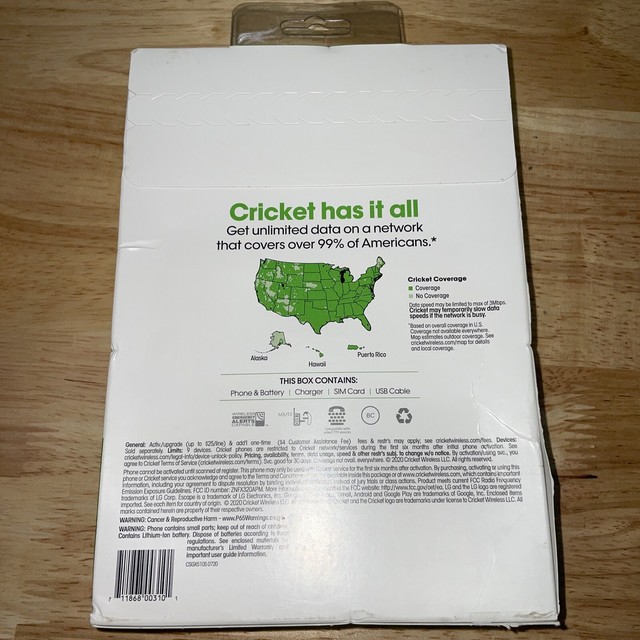 LG Escape Plus - 32GB - New Platinum Gray (Cricket Wireless) for sale ...