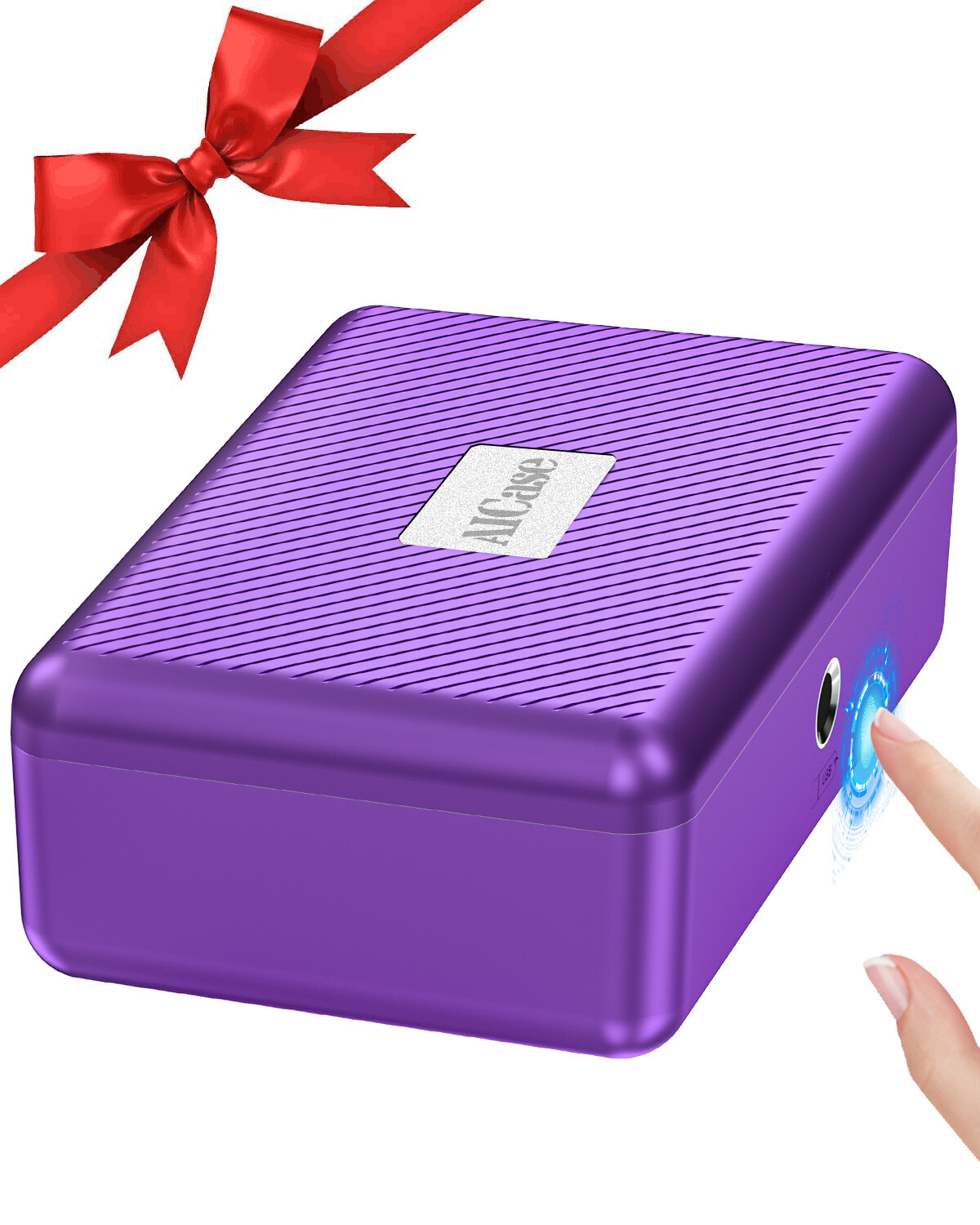 AICase Portable Biometric Fingerprint Safe Storage Box - White for sale ...