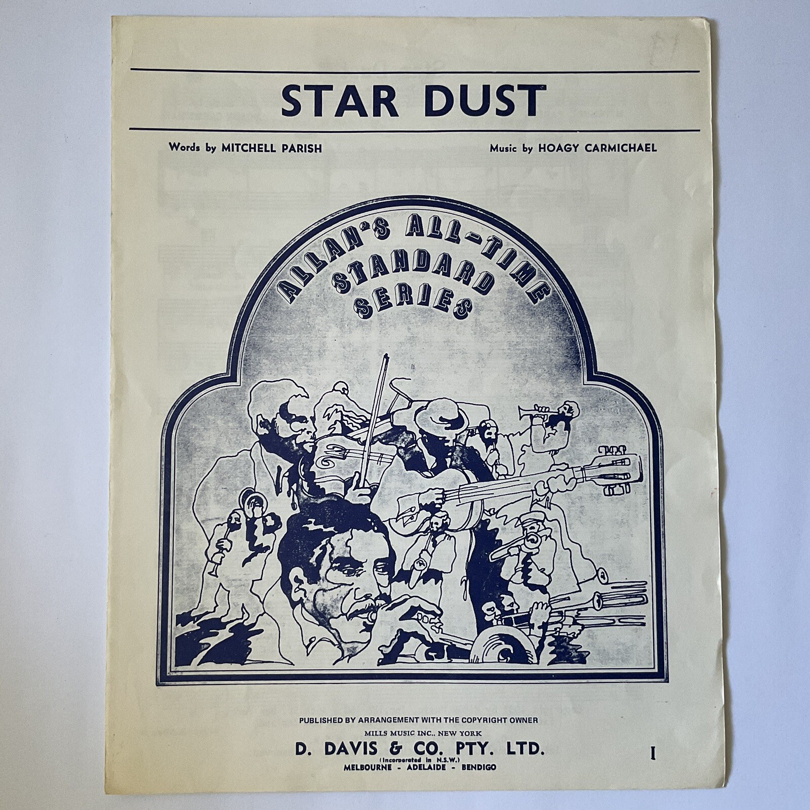 Star Dust HOAGY CARMICHAEL sheet music PVG very good condition classic ...