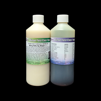Low Odour Fast Cast Polyurethane Liquid Plastic Casting Resin 1kg Kit ...