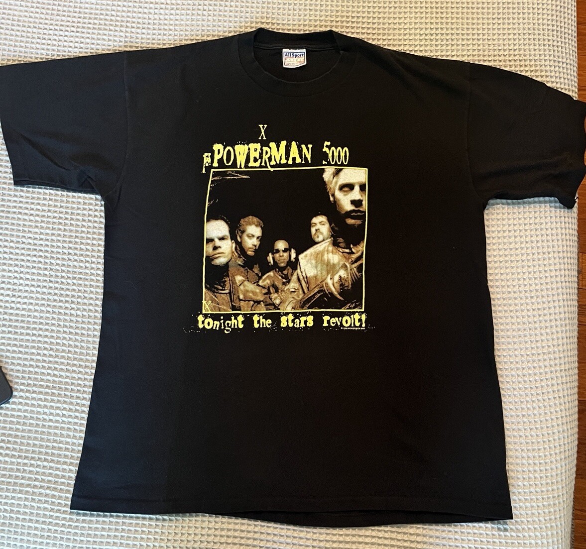 True Vintage Powerman 5000 T Shirt Tonight The Stars Revolt 1999 Metal ...