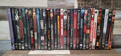Lot of 31 Horror DVD's Halloween, Friday The 13th, Insidious Trilogy ...